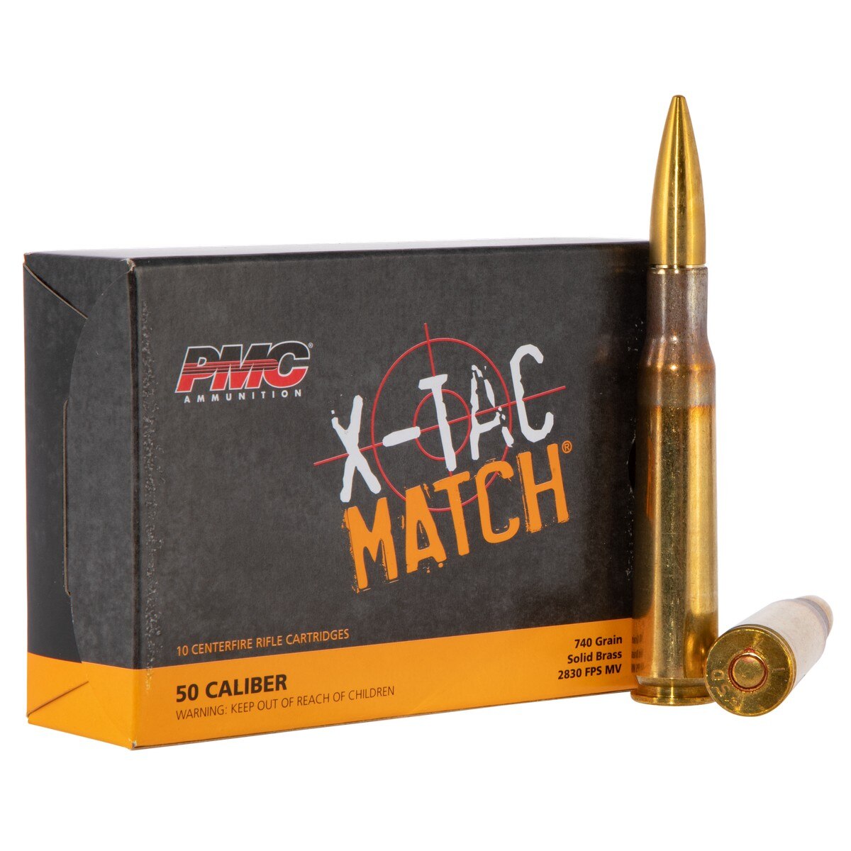 PMC Match 50 BMG 740 Grain Brass Solid 10 Rd | Bass Pro Shops